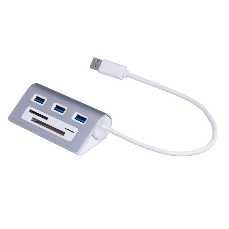 Sabrent HB-MACR MAC & PC 3 Port USB 3.0 Hub w/ CF/SD/MicroSD Reader