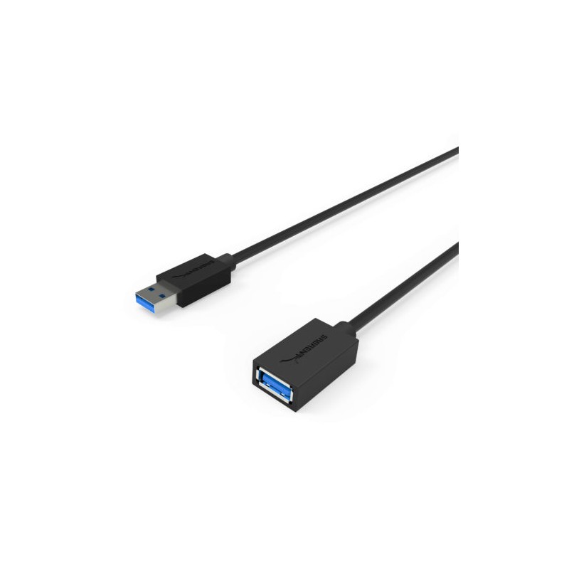 22AWG USB 3.0 Extension Cable – A-Male to A-Female [Black] 10 Feet