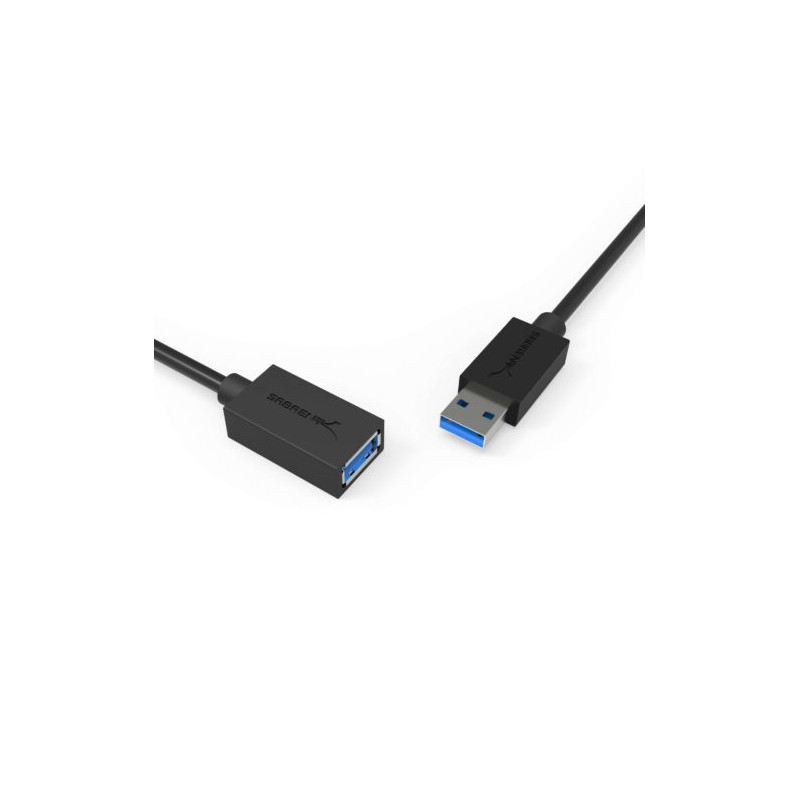 22AWG USB 3.0 Extension Cable – A-Male to A-Female [Black] 10 Feet